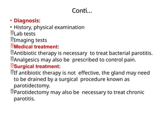 1.3)Salivary gland disorder by khyber medical university l | PPTX
