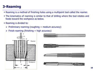 After Drilling process, reaming for good surface | PPT
