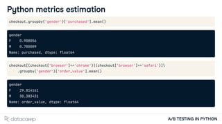Que es un test A/B, conceptos básicos. Estadistica | PPT