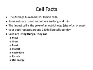Introduction to Anatomy Lesson 1. The Cell.pptx