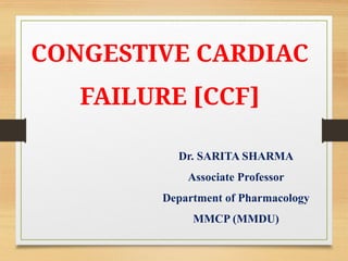 Congestive Cardiac Failure.pptx pharmacothrapeutics | PPT