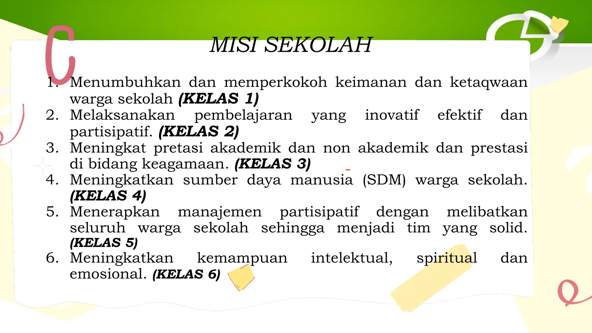 1.Presentasi visi misi revisi.pptx presentasi ini digunakan untuk memberikan sosialisasi tentang ...