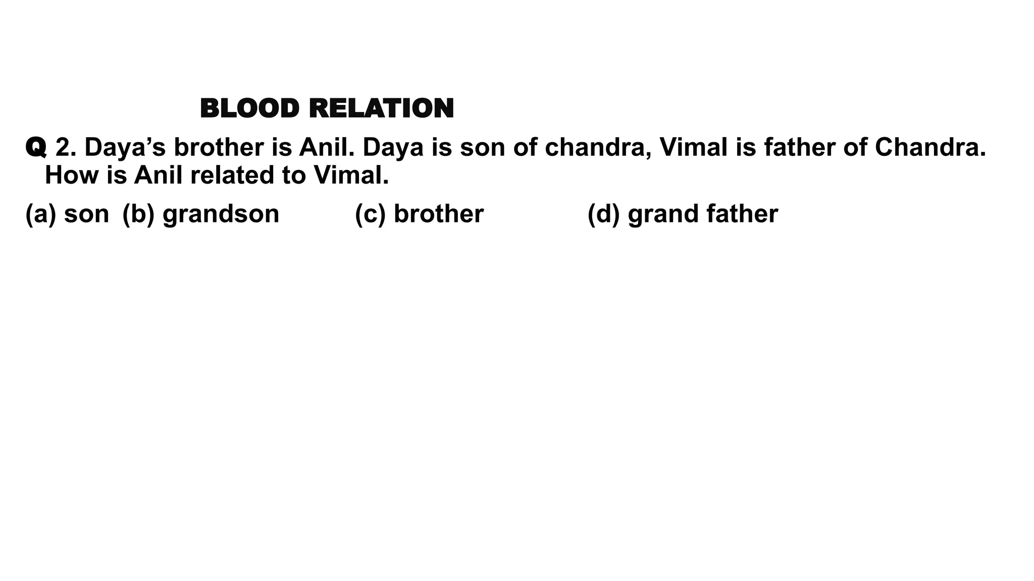 1. BLOOD RELATION 90 min (1).pptx | Free Download