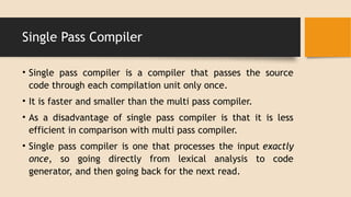 Compiler constuction lec 1 ( features of compiler and types of compiler ...
