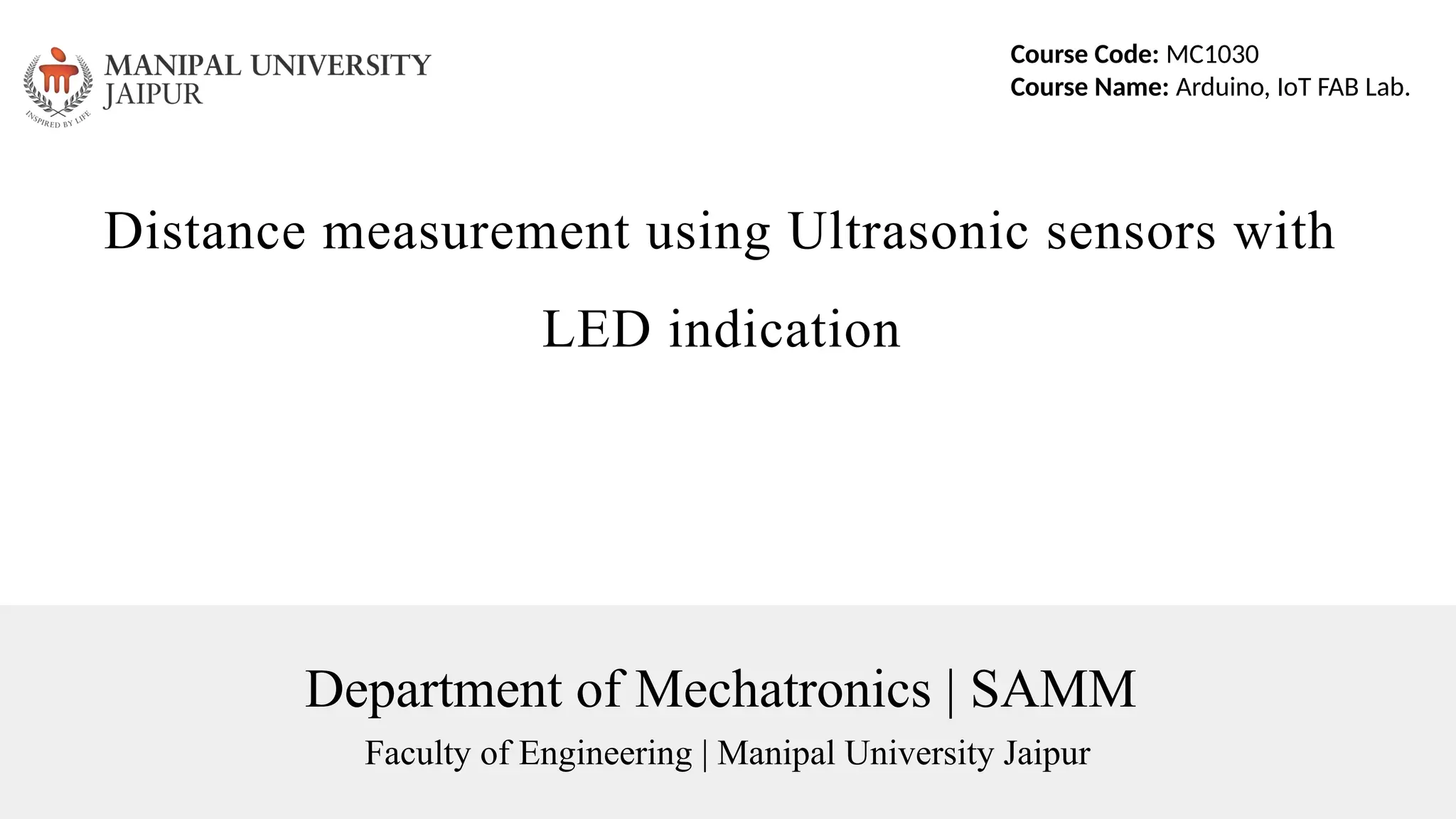 1.4 Distance Measurement_UltrasonicSensor.pptx