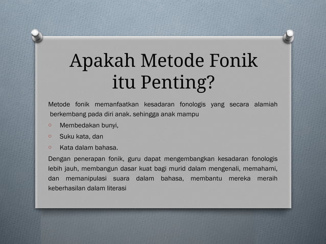1. Membaca menggunakan metode Fonik.pptx 1. Membaca menggunakan metode Fonik.pptx