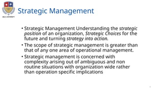 1.Overview of strategic management (MGT2044) | PPTX | Business ...