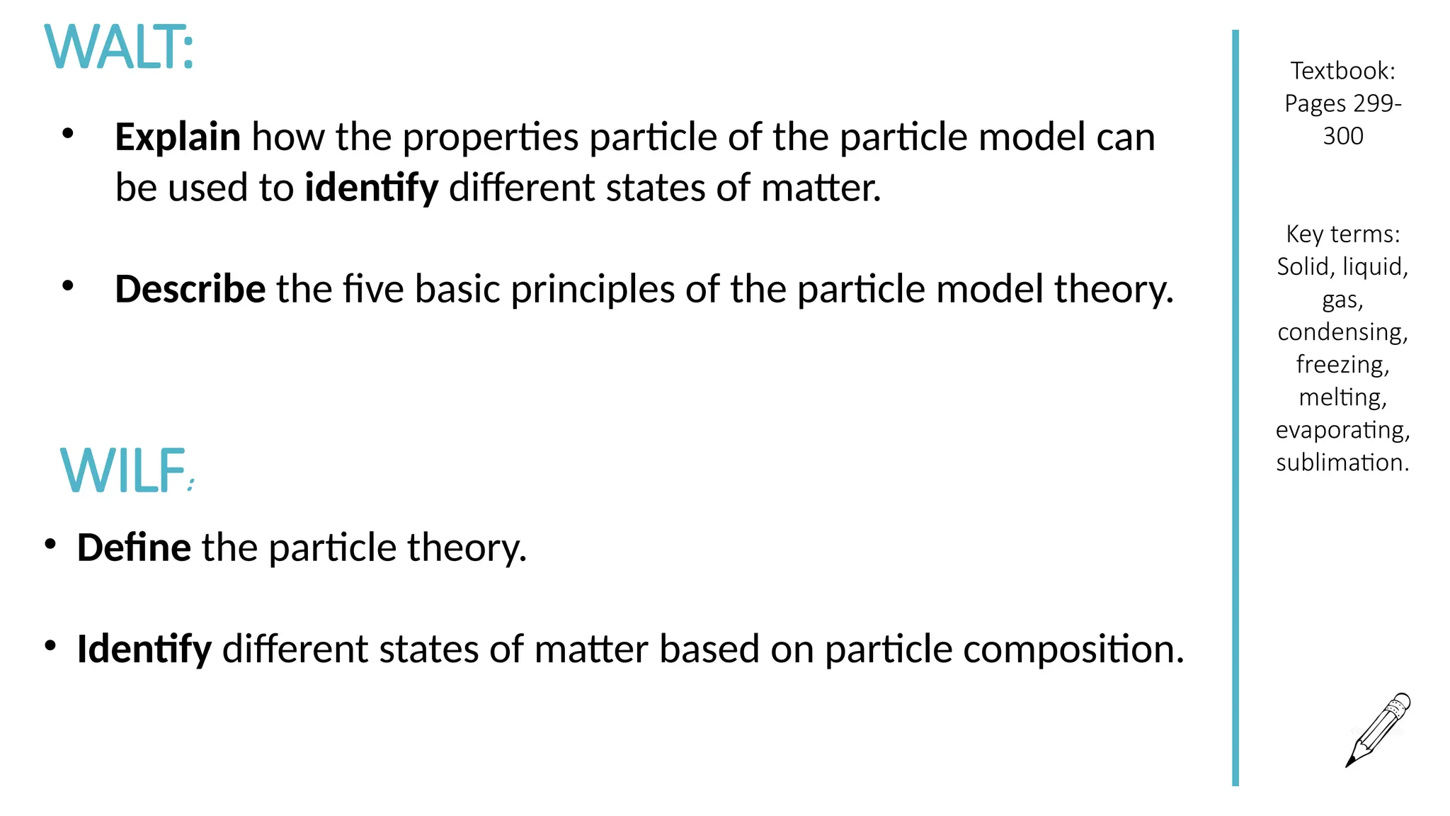 The Particle Theory and State of Matter in year 8 Science | PPTX
