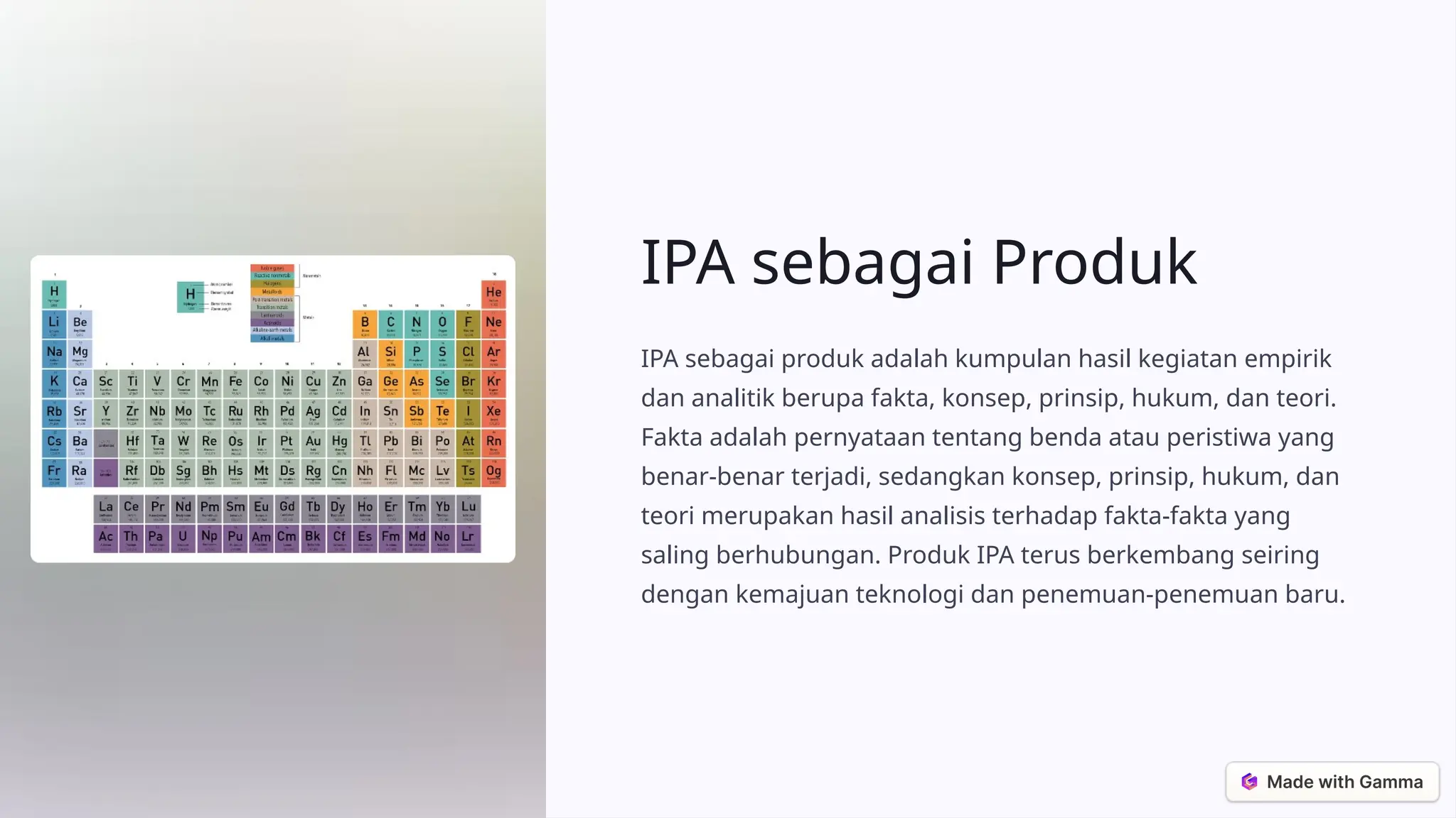 Hakikat Ilmu Pendidikan IPA yaitu sebagai Produk pendidikan IPA ...