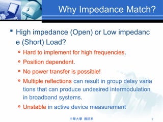 The Concept of Impedance Matching Techniques | PPT