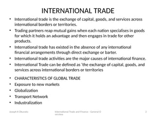 1. International Trade and Finance General Overview - New 1.pptx