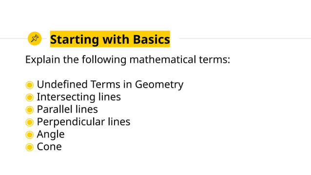 INTRODUCTION TO CONIC SECTIONS AND CIRCLE. | PPTX