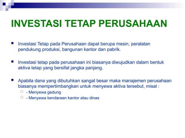 Teori Investasi sebagai Dasar Manajemen Portofolio | PPTX