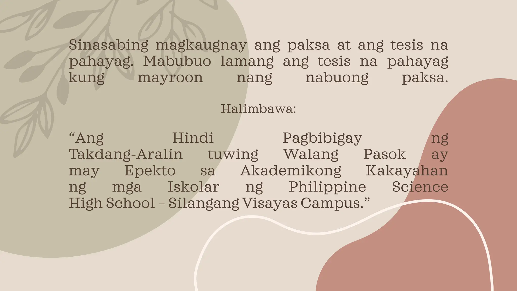 Pamamaraan ng Pagsulat ng Tesis na Pahayag | PDF