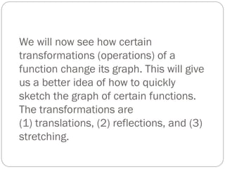 parent functions and transformations.ppt