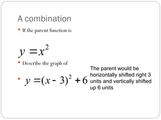parent functions and transformations.ppt