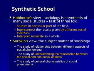 1.introductiontosociology unit 1 sociology subject bsc nursing | PPT