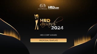 HRDCorp sample slide for hrdawards template | PPTX