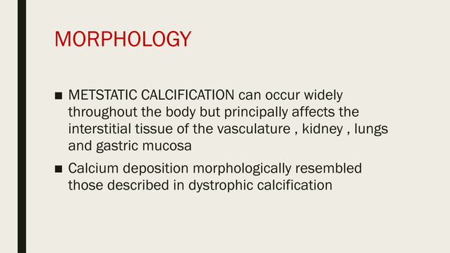 1.6. calcification-ppt. in cell injury. its a process of calcium builds ...