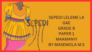 Sepedi Leleme la gae paper 1 (Maamanyi). Dibopego le melao ya tšhomišo ya polelo | PDF