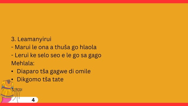 Sepedi Leleme la gae paper 1 (Maamanyi). Dibopego le melao ya tšhomišo ...
