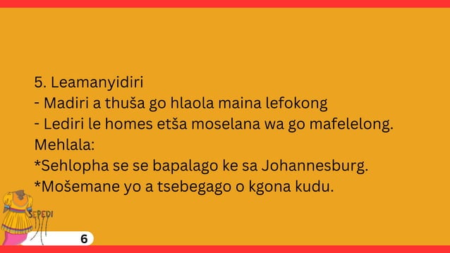 Sepedi Leleme la gae paper 1 (Maamanyi). Dibopego le melao ya tšhomišo ...