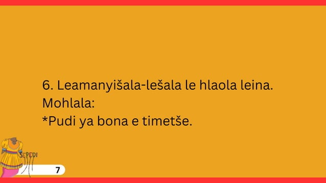 Sepedi Leleme la gae paper 1 (Maamanyi). Dibopego le melao ya tšhomišo ...