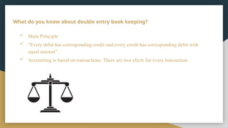 double entry book keeping method power point | PPT