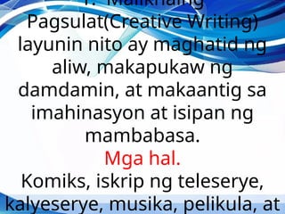 1.-FILIPINO SA PILING LARANGAN AKADEMIK (ANG PAGSULAT) | PPTX