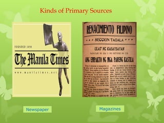 Repositories of Primary Sources, importance and Contributions.ppt