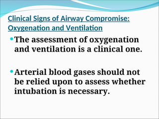 1.AIRWAY ASSESSMENT LOOK, LISTEN, FEEL: Mallampati, LEMON, neck ...