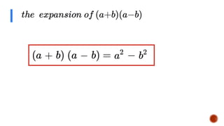 expansion of brackets, algebraic expression | PPT