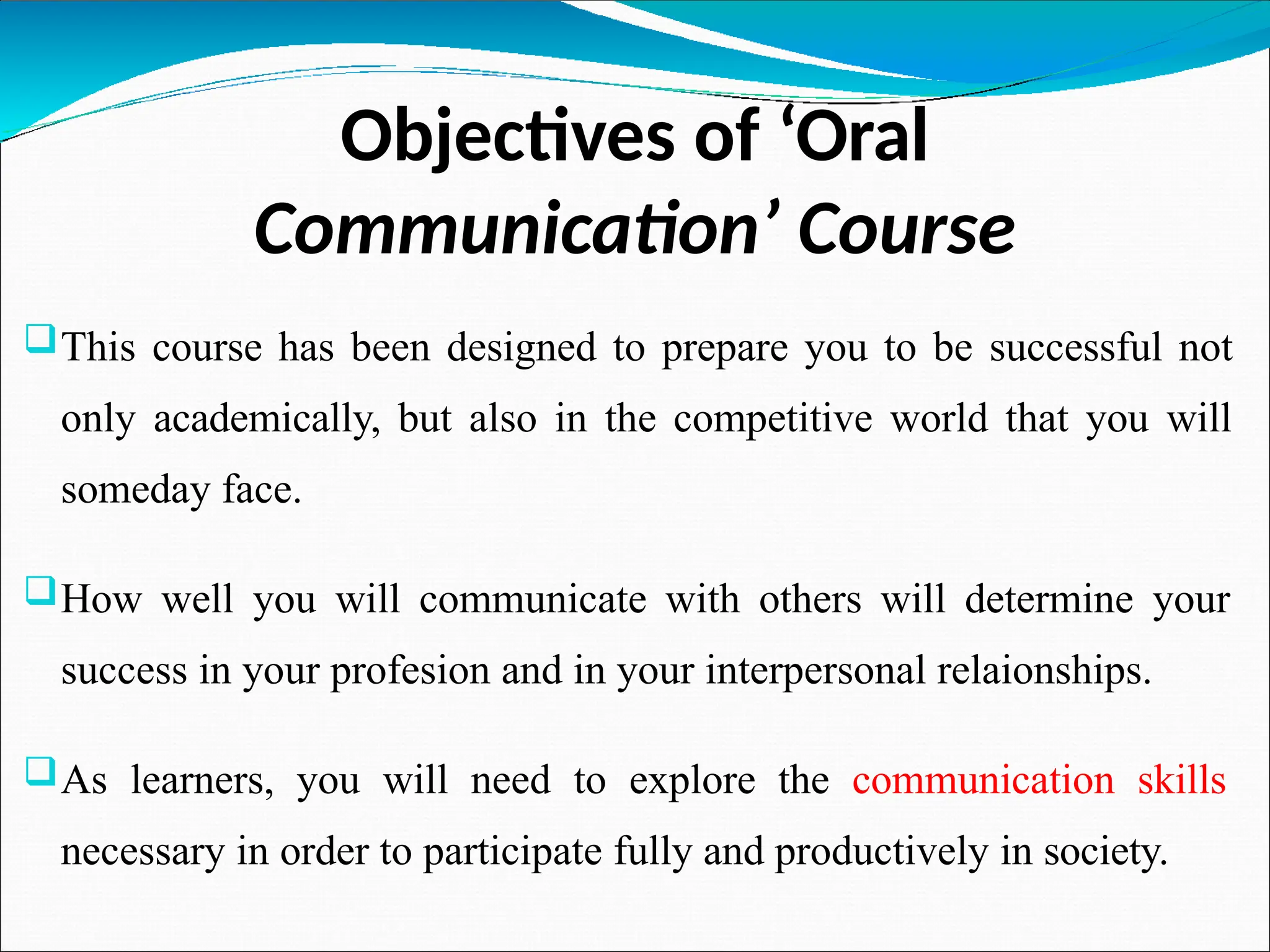 Oral Communication presentation semestre | PPTX | Computer Networking ...