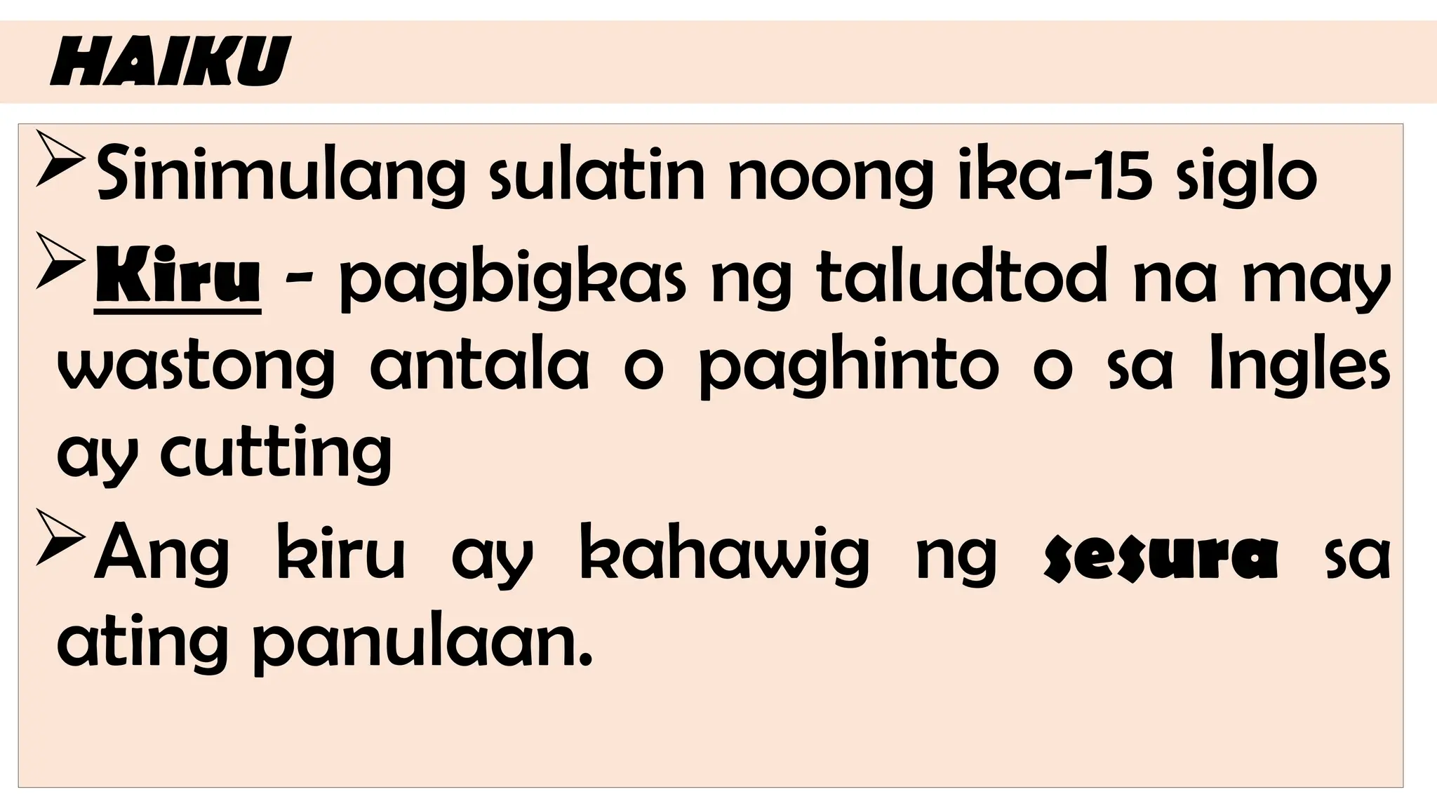 1. TANKU AT HAIKU-1.Grade 9-filipino-sy 2024-2025 | PPTX