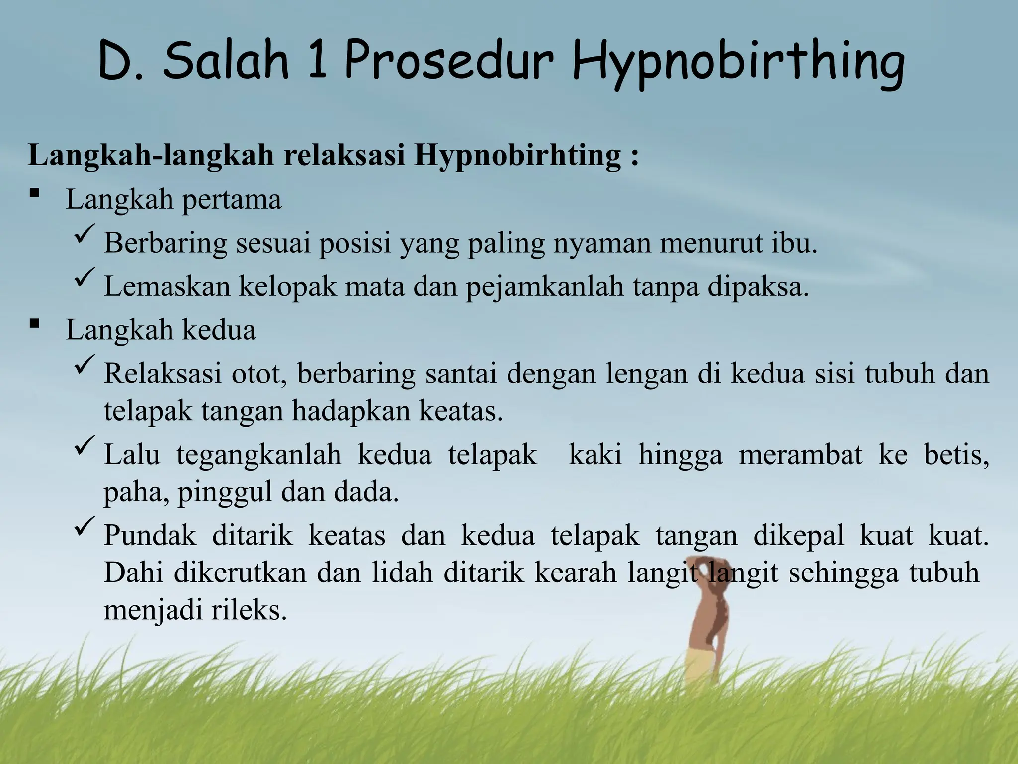 hypnobirthing pada asuhan kebidanan persalinan | PPTX