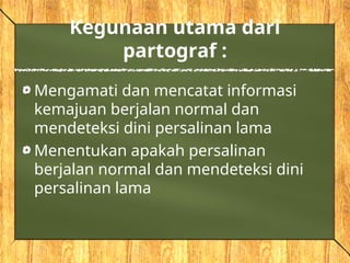 penggunaan partograf dalam persalinan ibu | PPT