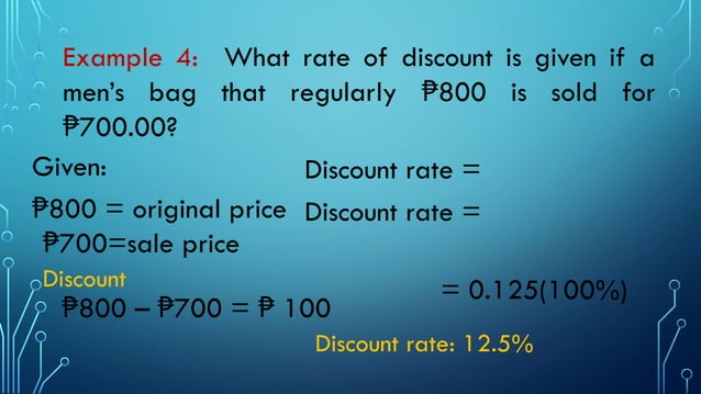 1.6-Percentage MATHEMATICS GRADE 7 .pptx | Coupons and Discounts | Shopping