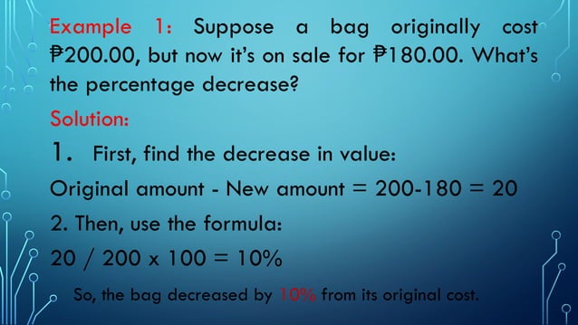 1.6-Percentage MATHEMATICS GRADE 7 .pptx | Coupons and Discounts | Shopping