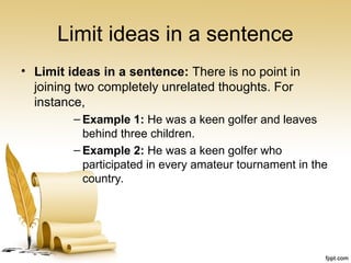 1. Grammar- Sentences about English grammar | PPT