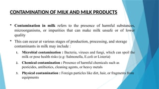 1.CONTAMINATION,SPOILAGE AND PRESERVATION OF DAIRY PRODUTS_041208.pptx