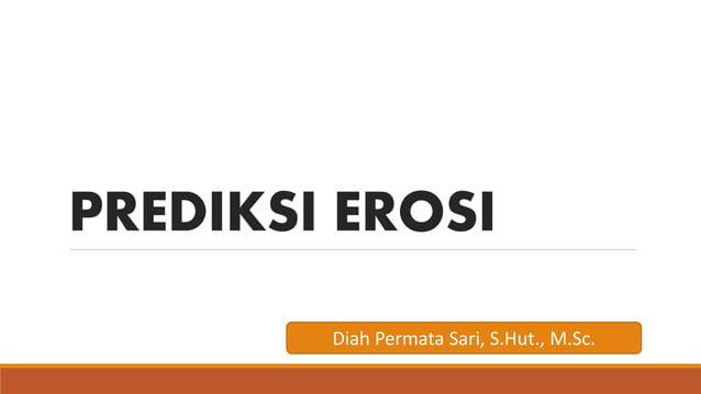 Metode Pengukuran & Pendugaan Erosi pada DAS | PDF