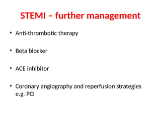 Acute Coronary Syndrome lecture in cardiology | PPTX