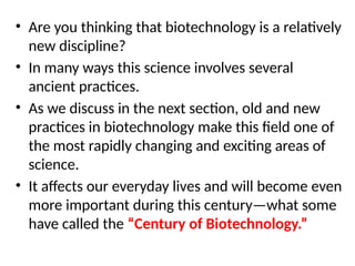 introduction to Biotechnology the history and present .pptx