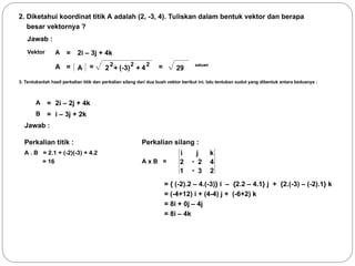 Analisis Vektor. Definisi vektor dan skalar | PPT