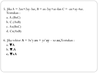 Analisis Vektor. Definisi vektor dan skalar | PPT