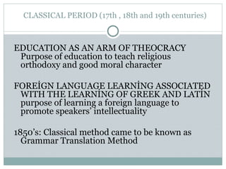 1. Pre-method era, method era, and post-method era of English Language ...