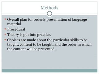 1. Pre-method era, method era, and post-method era of English Language ...