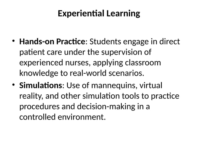 1.Clinical Learning Environment.pptx Nursing education | PPTX
