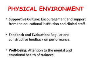 1.Clinical Learning Environment.pptx Nursing education | PPTX