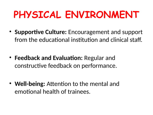 1.Clinical Learning Environment.pptx Nursing education | PPTX